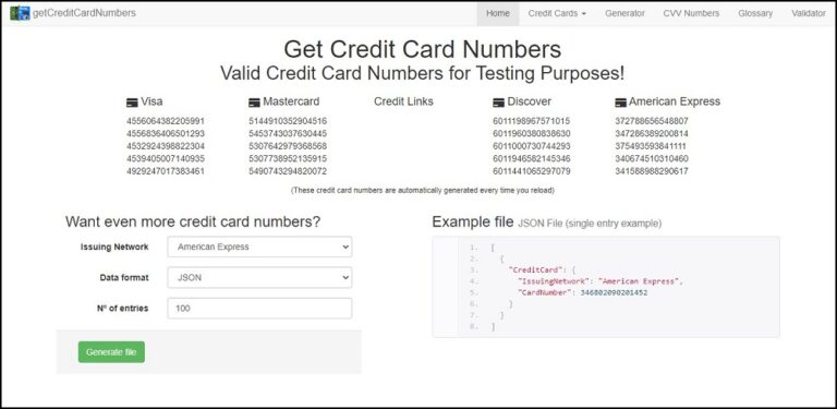 10 Best {Free/Valid} Credit Card Generators & Validators (2024) | Best ...